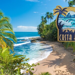 Costa Rica Travel Patch Embroidered Iron on Sew on Badge Souvenir ...