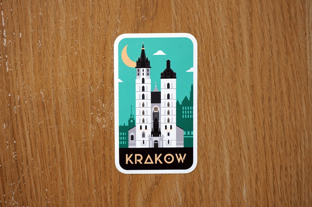 Krakow Poland Vinyl Sticker Decal, Scrapbook, Waterbottle, Luggage ...