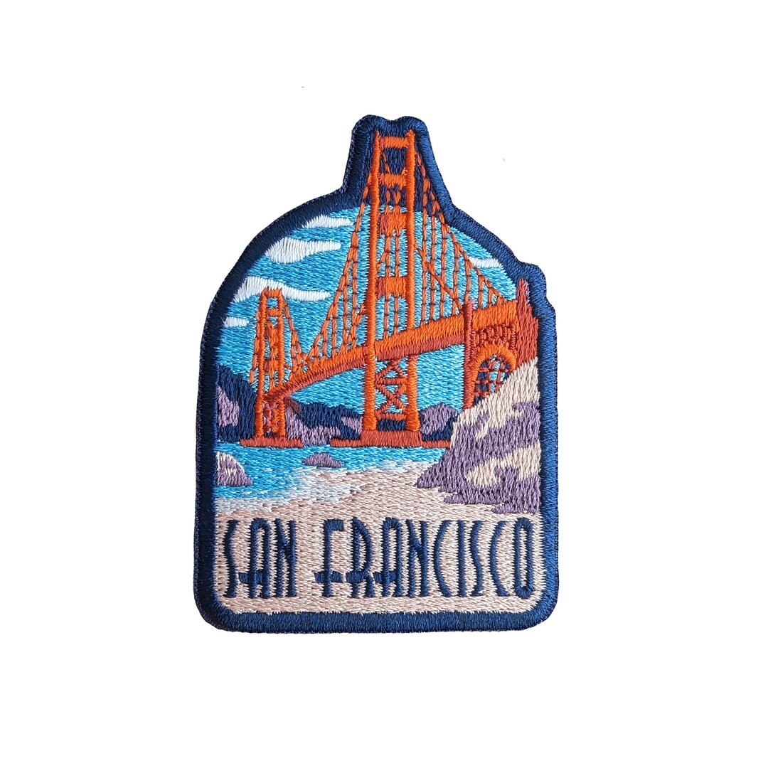 San Francisco Travel Patch Embroidered Iron on Sew on Badge Souvenir ...