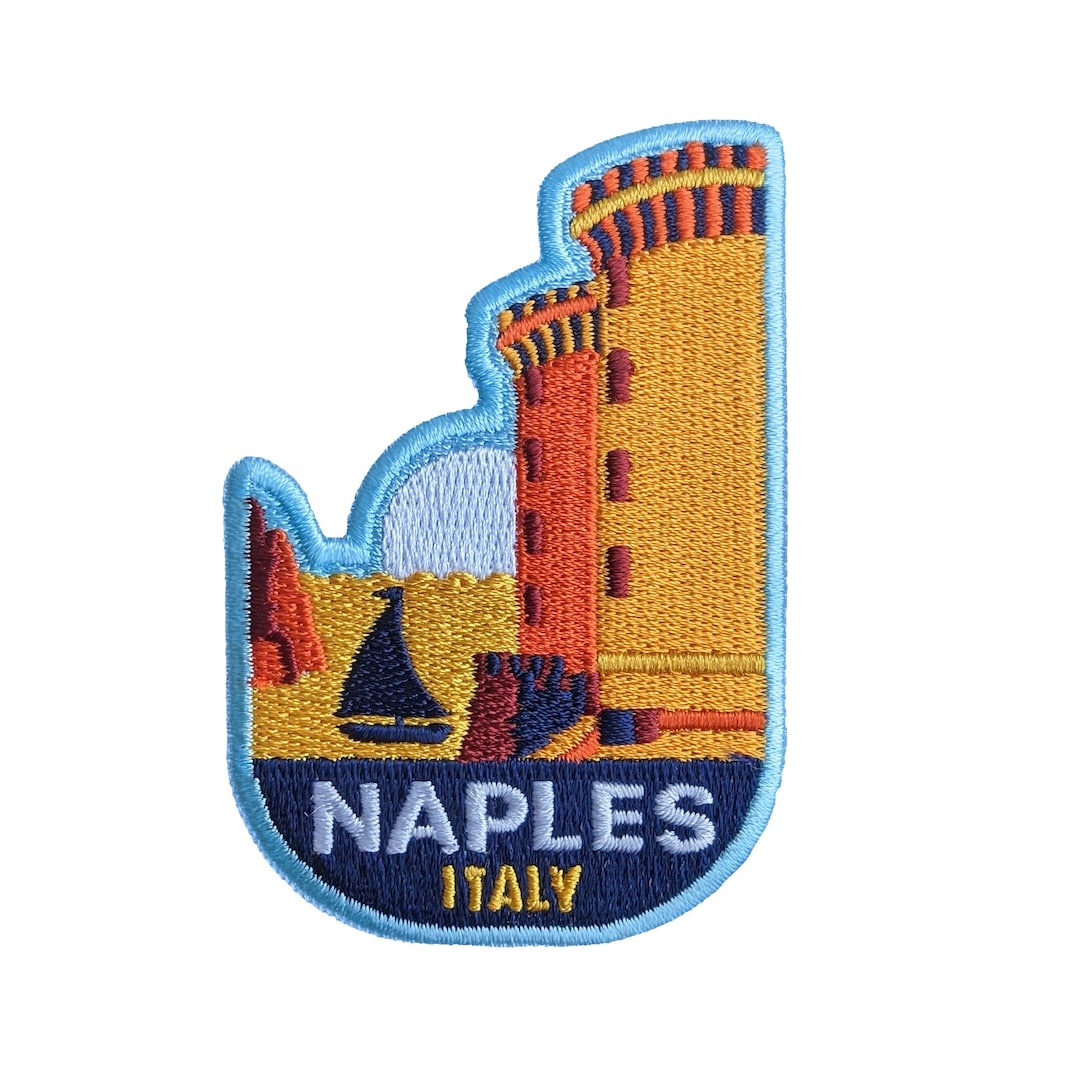 Naples Italy Travel Patch Embroidered Iron on Sew on Badge Souvenir ...