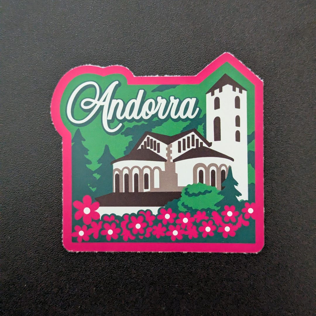 Andorra Vinyl Sticker Decal Luggage Laptop Notebook Journal Gift ...