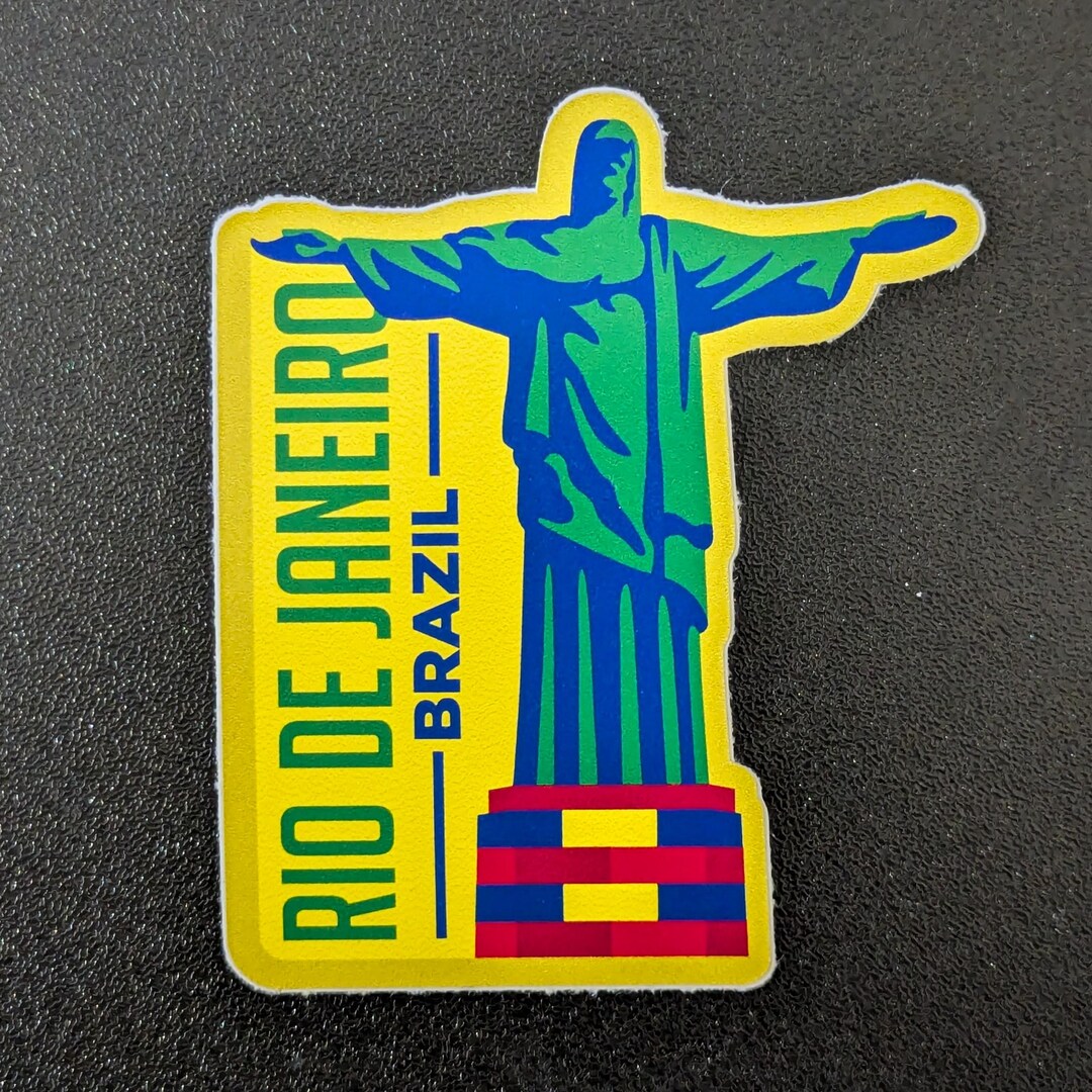 Rio De Janeiro Brazil 3" Vinyl Sticker Decal for Luggage, Waterbottle ...
