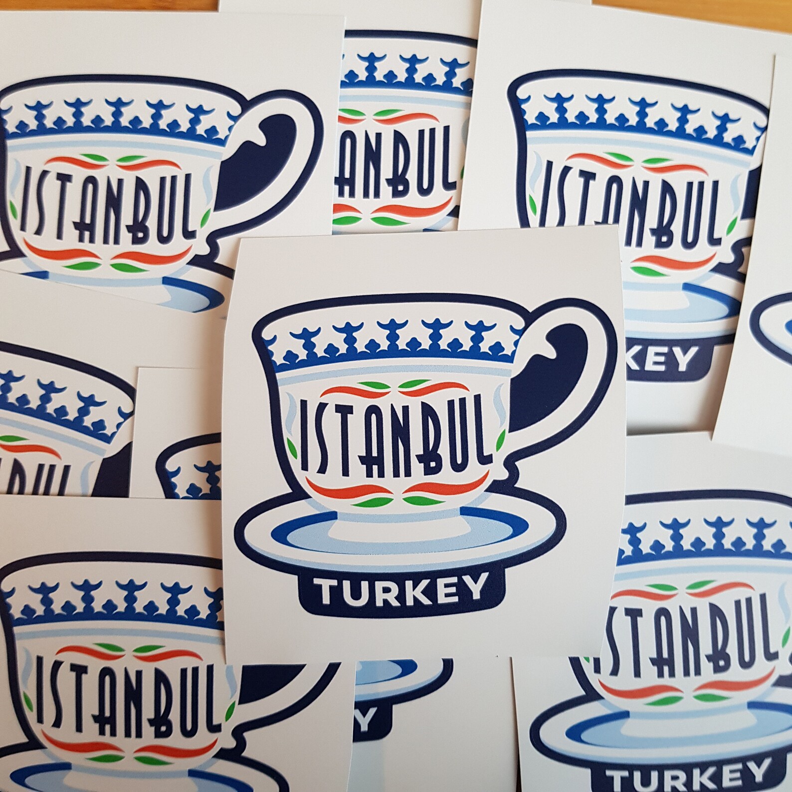 Istanbul, Turkey, Vinyl Sticker, Travel Diary, Luggage Decal, Laptop ...