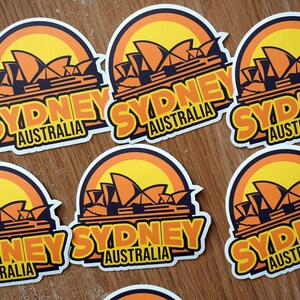 Sydney Australia Vinyl Sticker Decal Luggage Laptop Notebook Journal ...