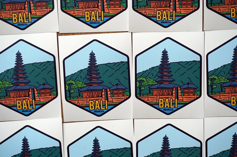 Bali Indonesia Vinyl Sticker Decal, Scrapbook, Waterbottle, Luggage ...