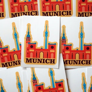 Munich Germany Vinyl Sticker, Decal, Luggage, Laptop, Notebook, Journal ...