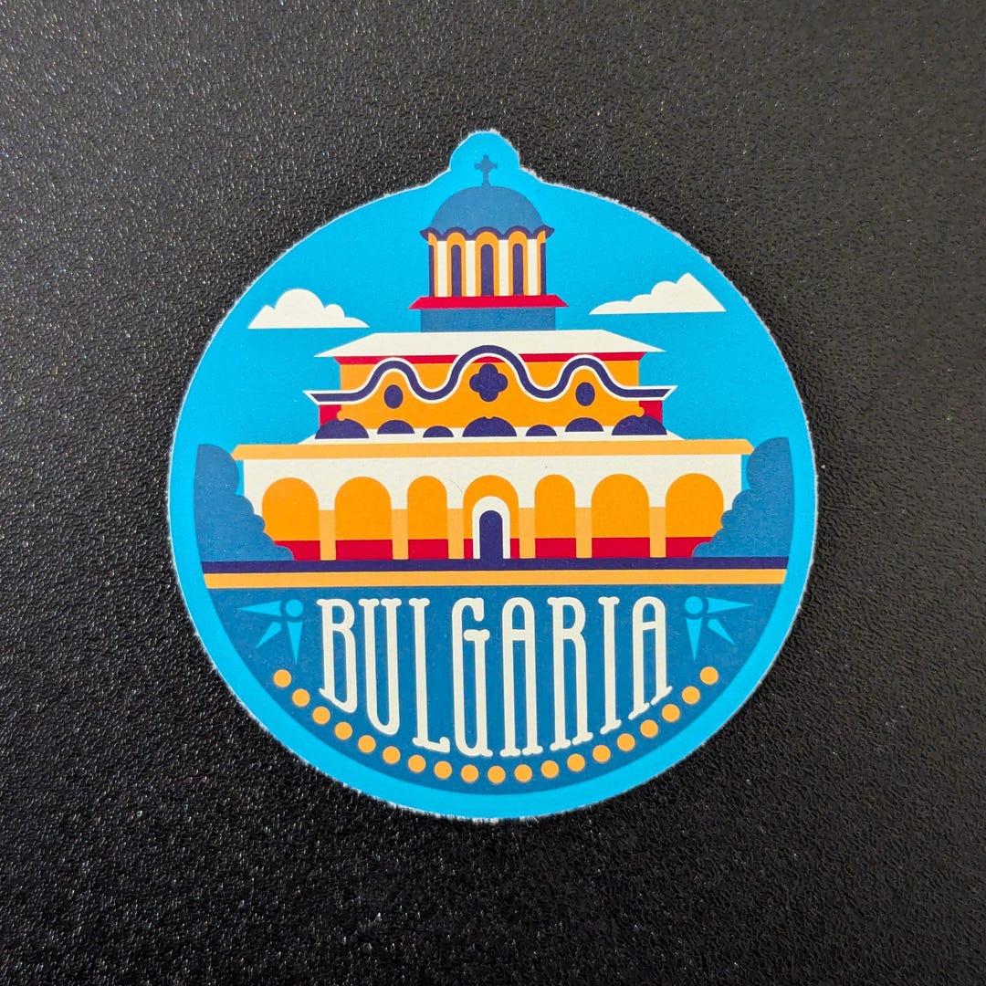 Bulgaria 3" Vinyl Sticker Decal for Luggage, Waterbottle Laptop ...