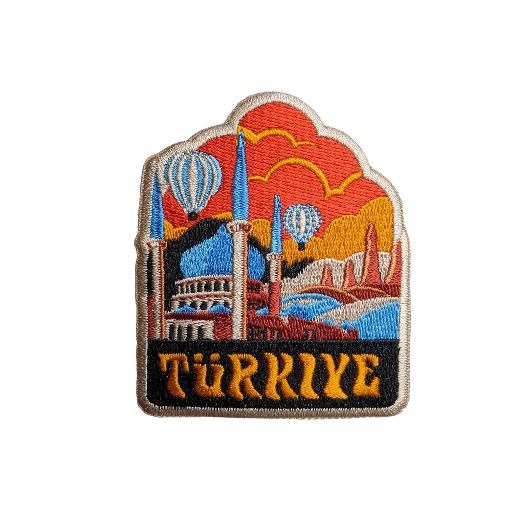 Turkiye Travel Patch Embroidered Iron on Sew on Badge Souvenir Applique ...