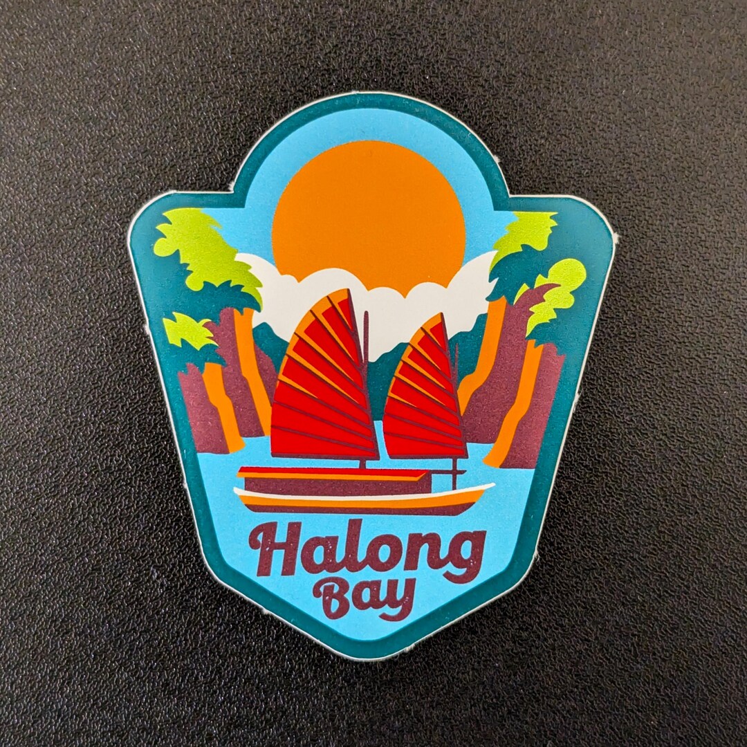 Halong Bay Vietnam 3" Vinyl Sticker Decal for Luggage, Waterbottle ...