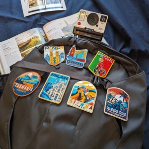 Santorini Greece 3" Travel Patch Embroidered Iron on Sew on Badge ...