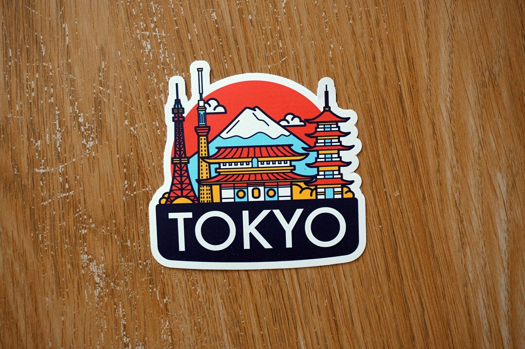 Tokyo Japan Vinyl Sticker Decal Luggage Laptop Notebook Journal Gift ...