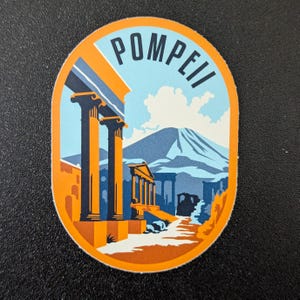 Pompeii Italy 3" Vinyl Sticker Decal for Luggage, Waterbottle Laptop ...