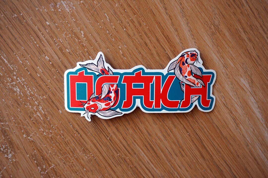 Osaka Japan Vinyl Sticker Decal Luggage Laptop Notebook Journal Gift ...