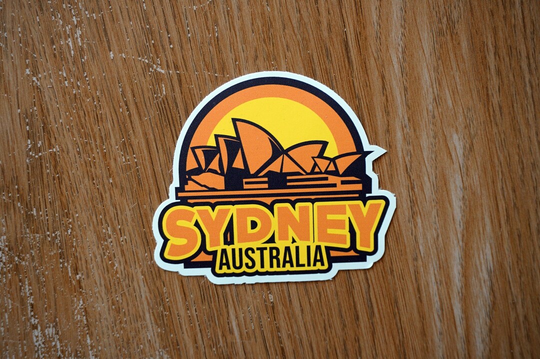 Sydney Australia Vinyl Sticker Decal Luggage Laptop Notebook Journal ...