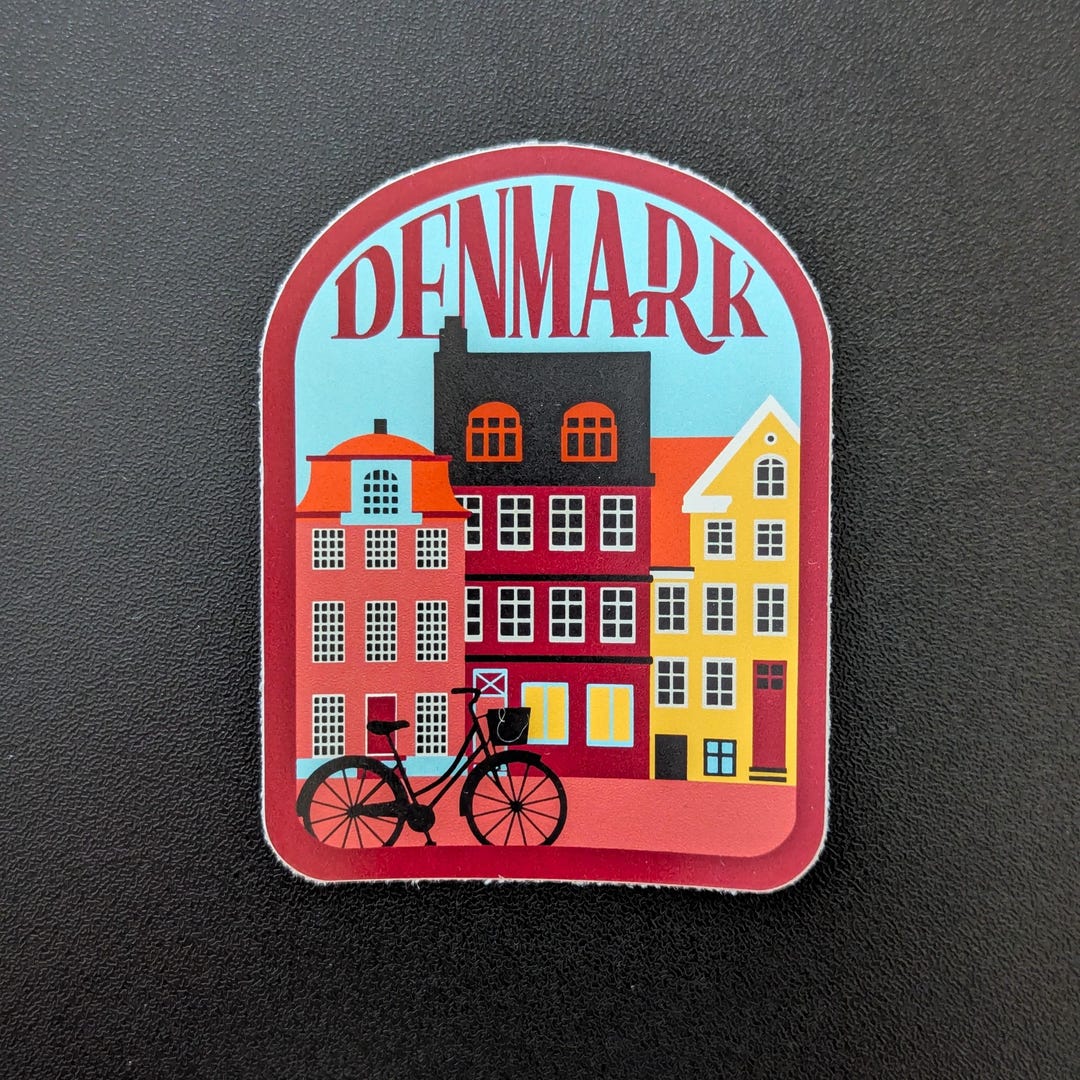 Denmark 3" Vinyl Sticker Decal for Luggage, Waterbottle Laptop ...