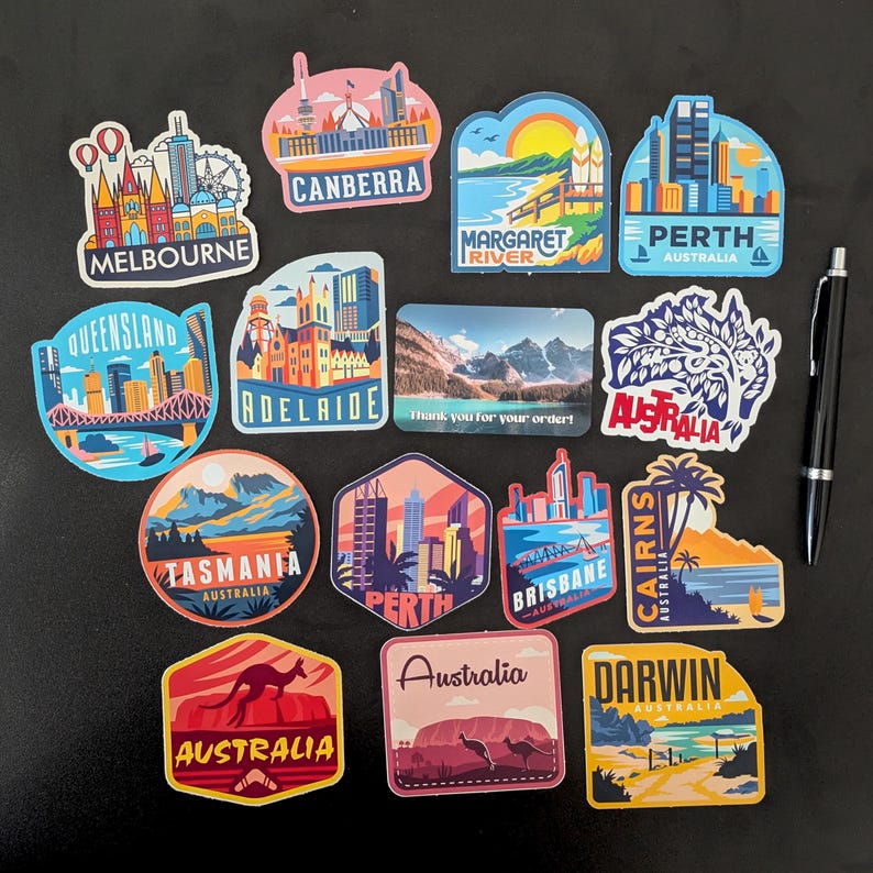 Cairns Australia 3" Vinyl Sticker Decal for Travel Luggage, Laptop ...