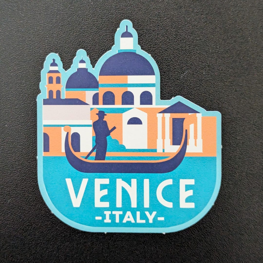 Venice Italy 3" Vinyl Sticker Decal for Luggage, Waterbottle Laptop ...