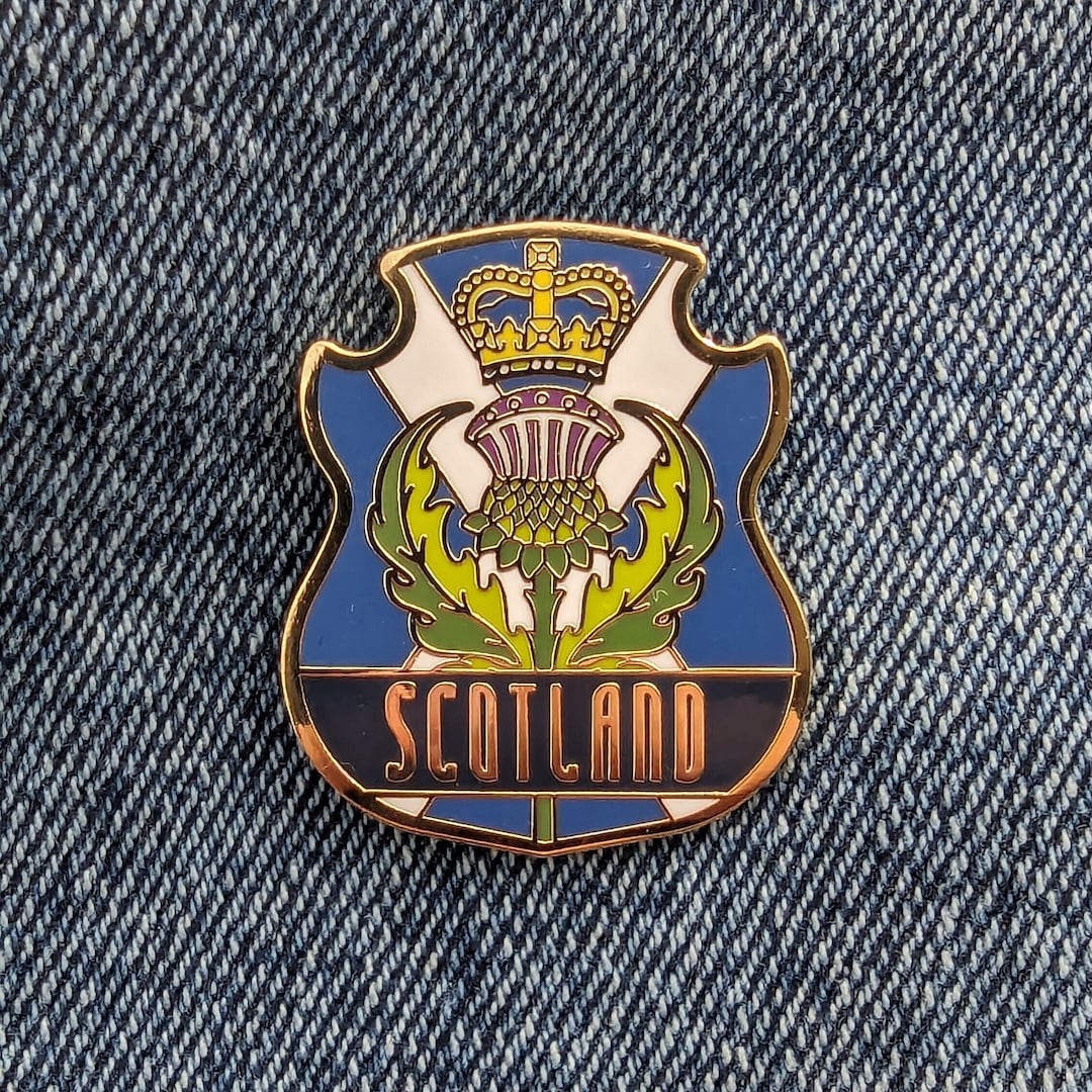 Scotland Travel Pin, Hard Enamel Pin, Flair, Brooch, Lapel, Pins, Alloy ...