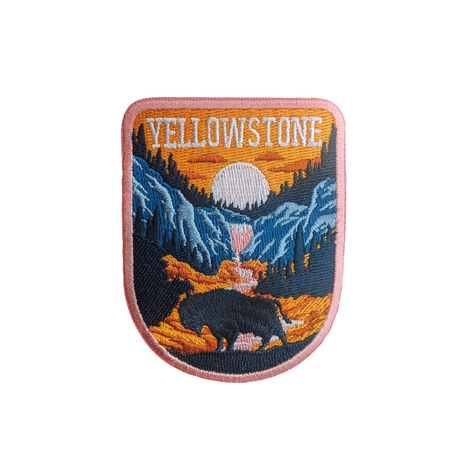 Yellowstone National Park USA 3" Travel Patch Embroidered Iron on Sew ...