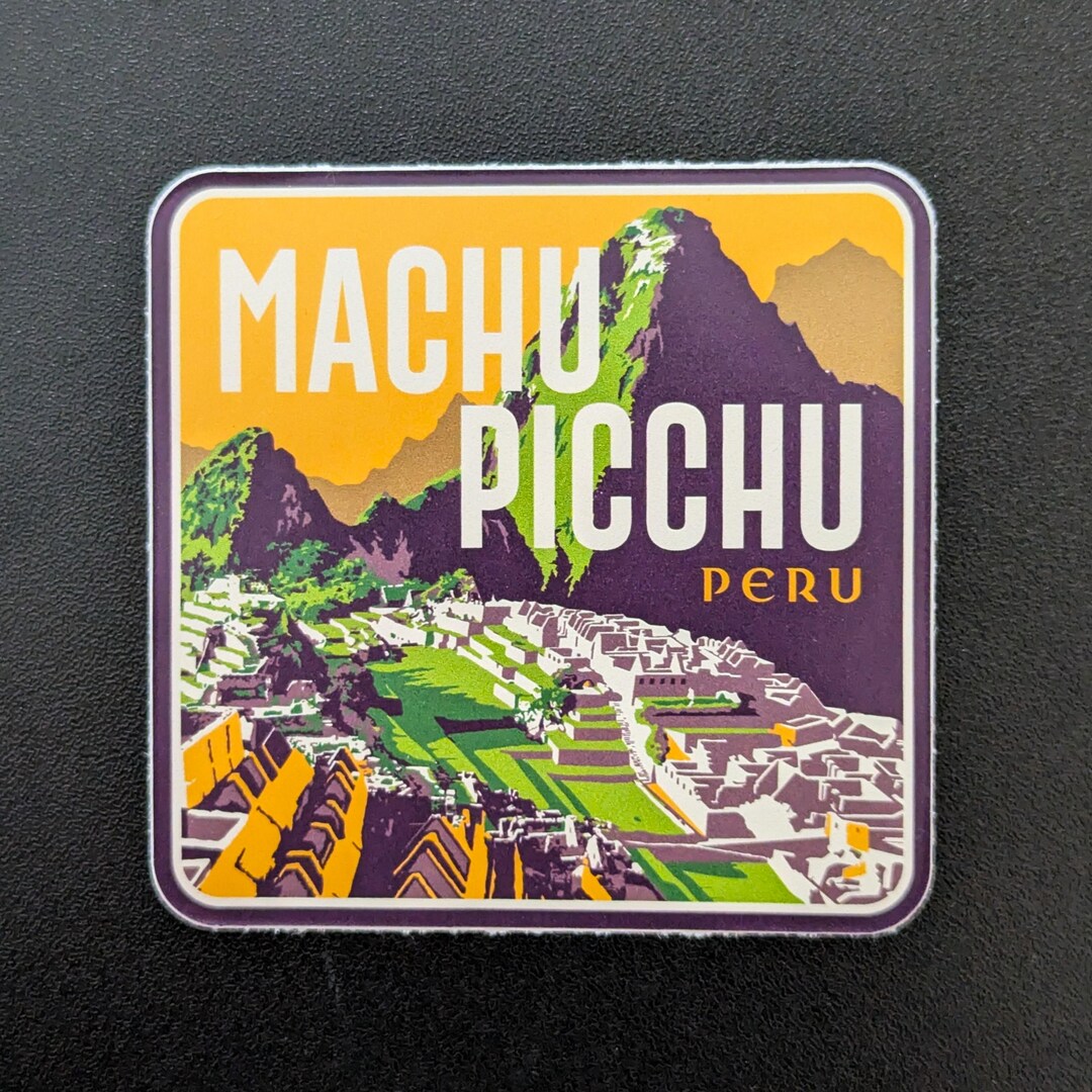 Machu Picchu Peru 3" Vinyl Sticker Decal for Luggage, Waterbottle ...