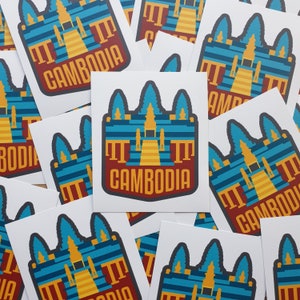 Cambodia Vinyl Sticker Decal Luggage Laptop Notebook Journal Gift ...