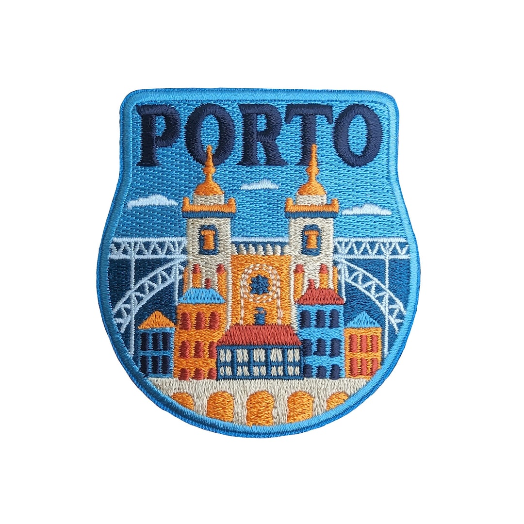 Porto Portugal 3" Travel Patch Embroidered Iron on Sew on Badge ...