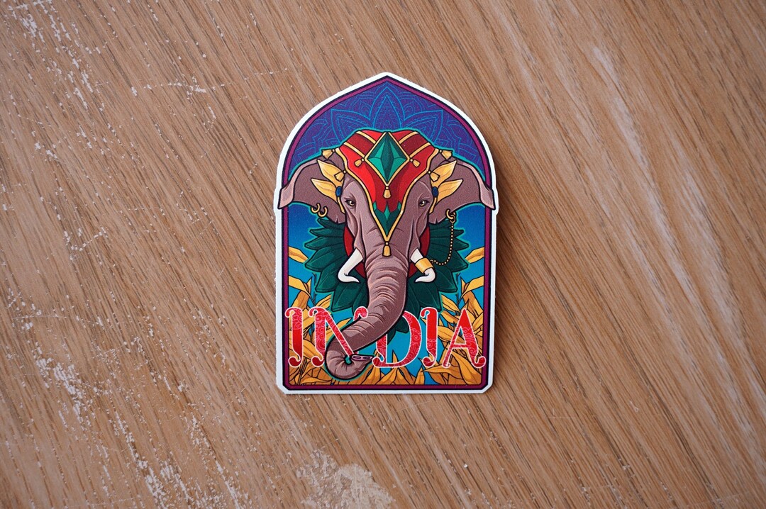 India Vinyl Sticker Decal Luggage Laptop Notebook Journal Gift Suitcase ...