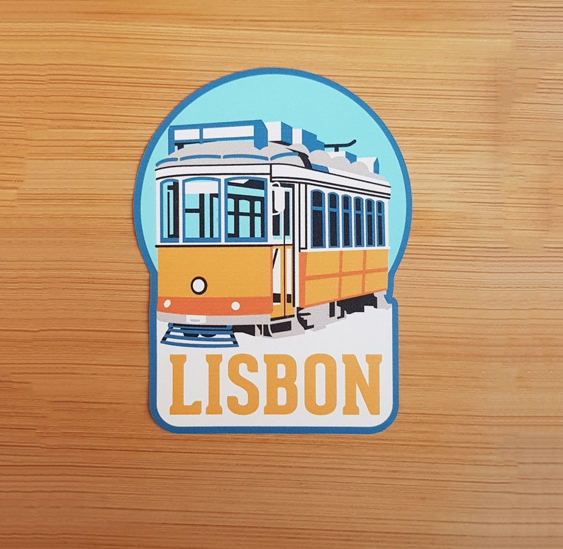 Lisbon Portugal Vinyl Sticker Travel Diary Luggage Decal - Etsy