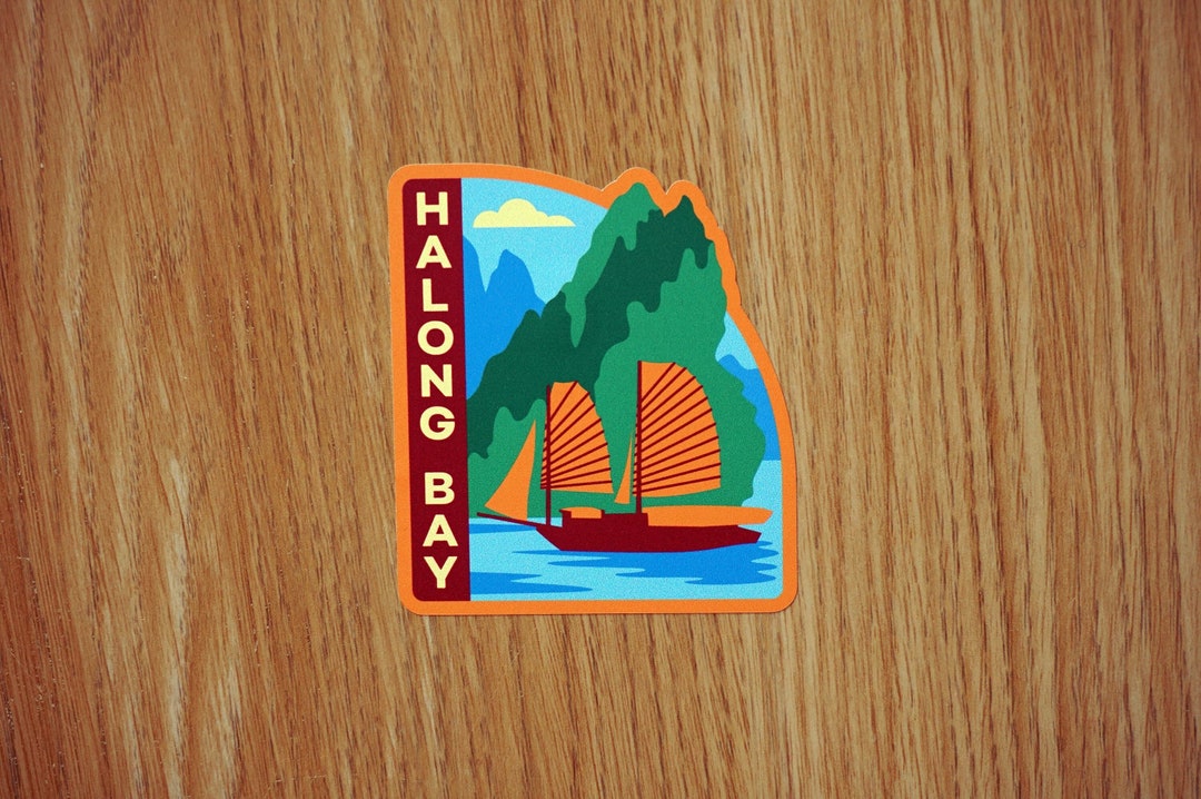 Halong Bay Vietnam Vinyl Sticker, Decal, Luggage, Laptop, Notebook ...