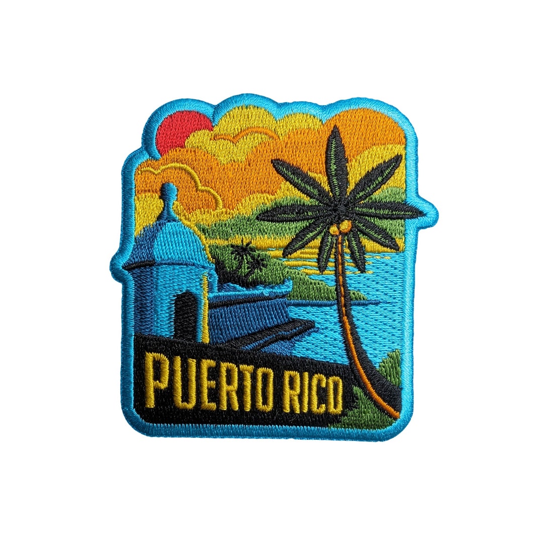 Puerto Rico Travel Patch Embroidered Iron on Sew on Badge Souvenir ...