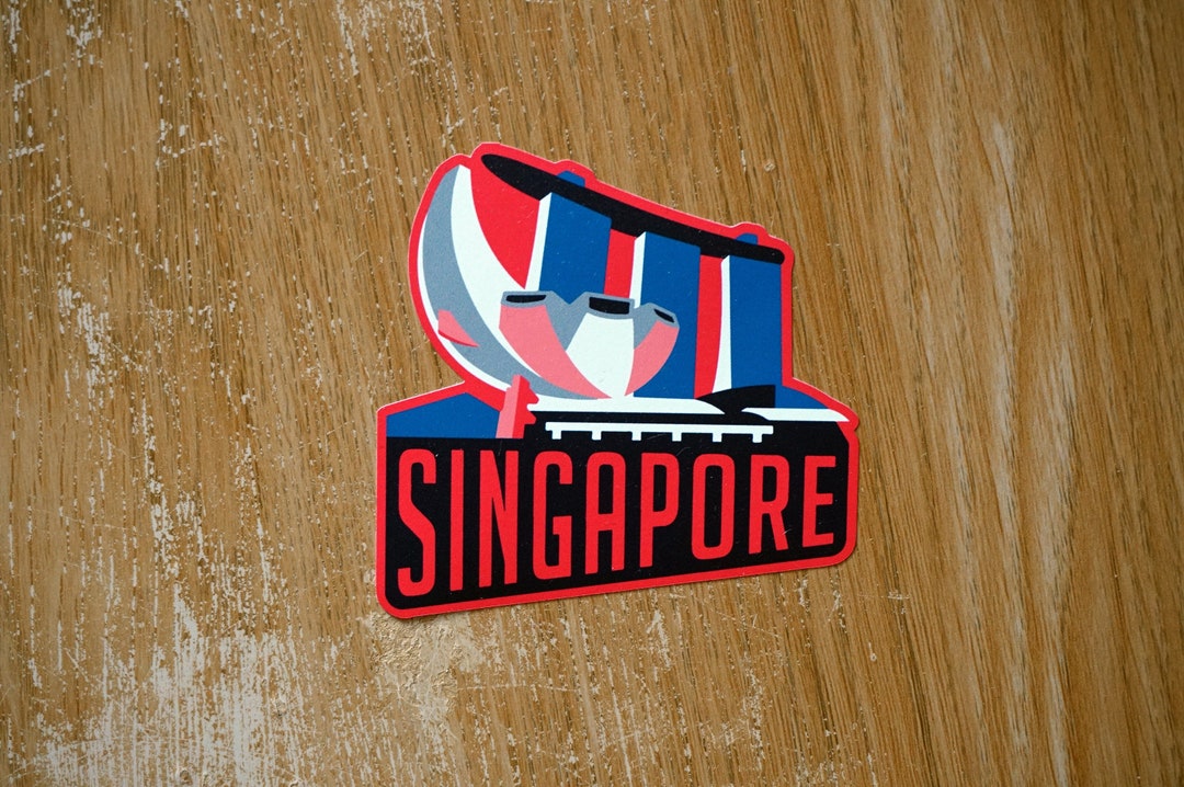 Singapore Vinyl Sticker Decal Luggage Laptop Notebook Journal Gift ...