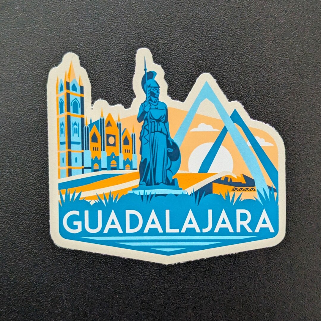 Guadalajara Mexico 3" Vinyl Sticker Decal for Luggage, Waterbottle ...