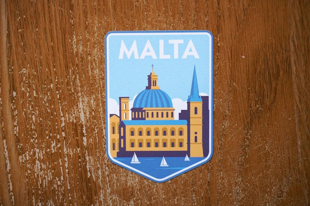 Malta Vinyl Sticker Decal, Scrapbook, Water Bottle, Luggage, Laptop ...