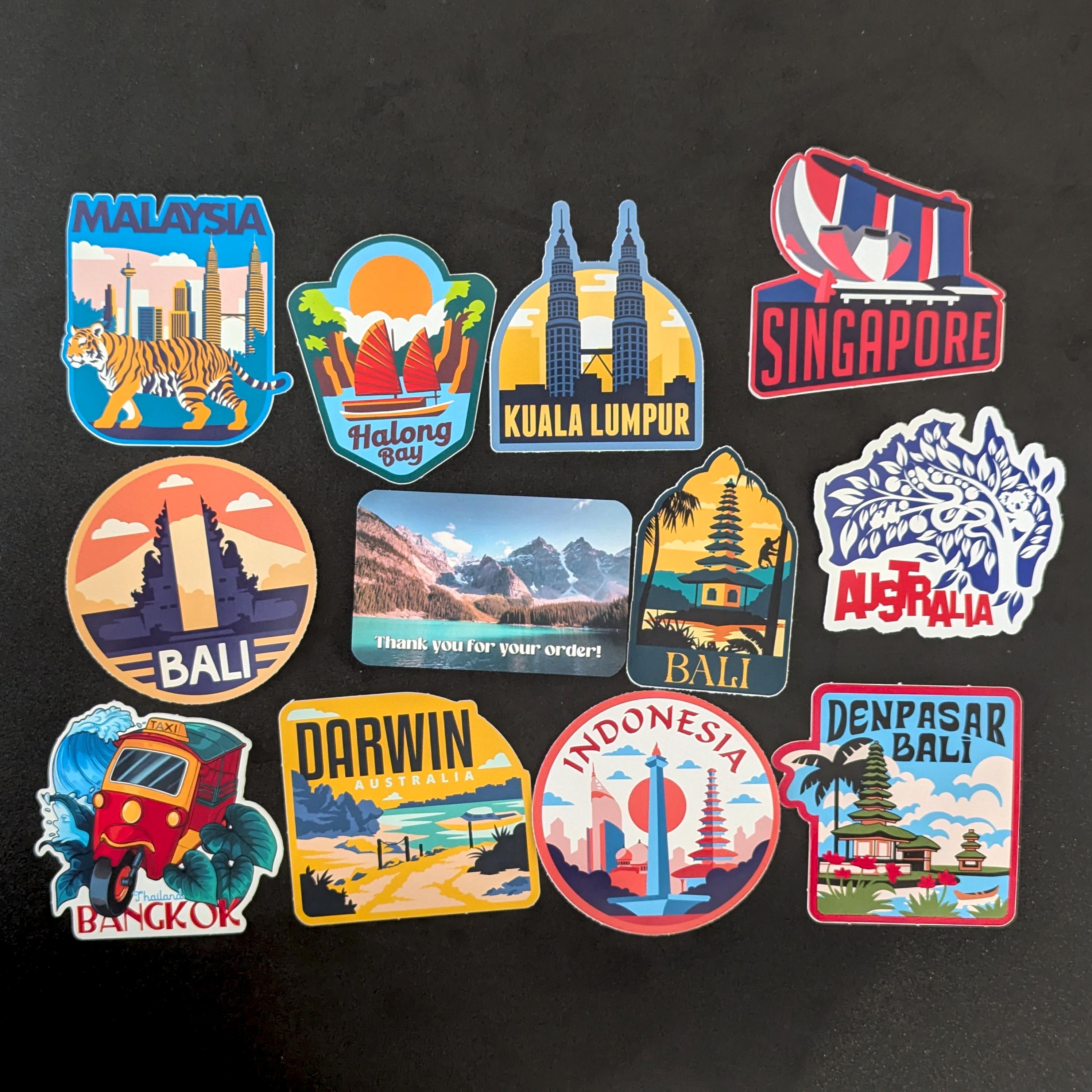 Bali Indonesia 3" Vinyl Sticker Decal for Luggage, Waterbottle, Travel ...