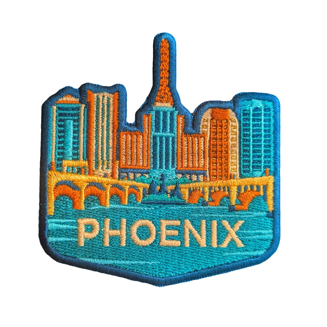 Phoenix Arizona USA 3" Travel Patch Embroidered Iron on Sew Badge ...