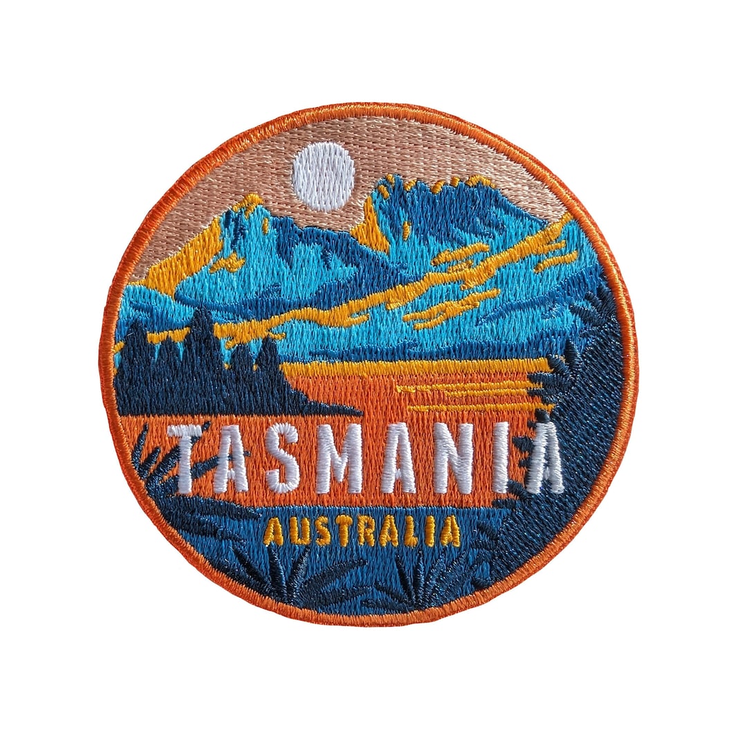 Tasmania Australia Travel Patch Embroidered Iron on Sew on Badge Souvenir Applique Motif - Etsy
