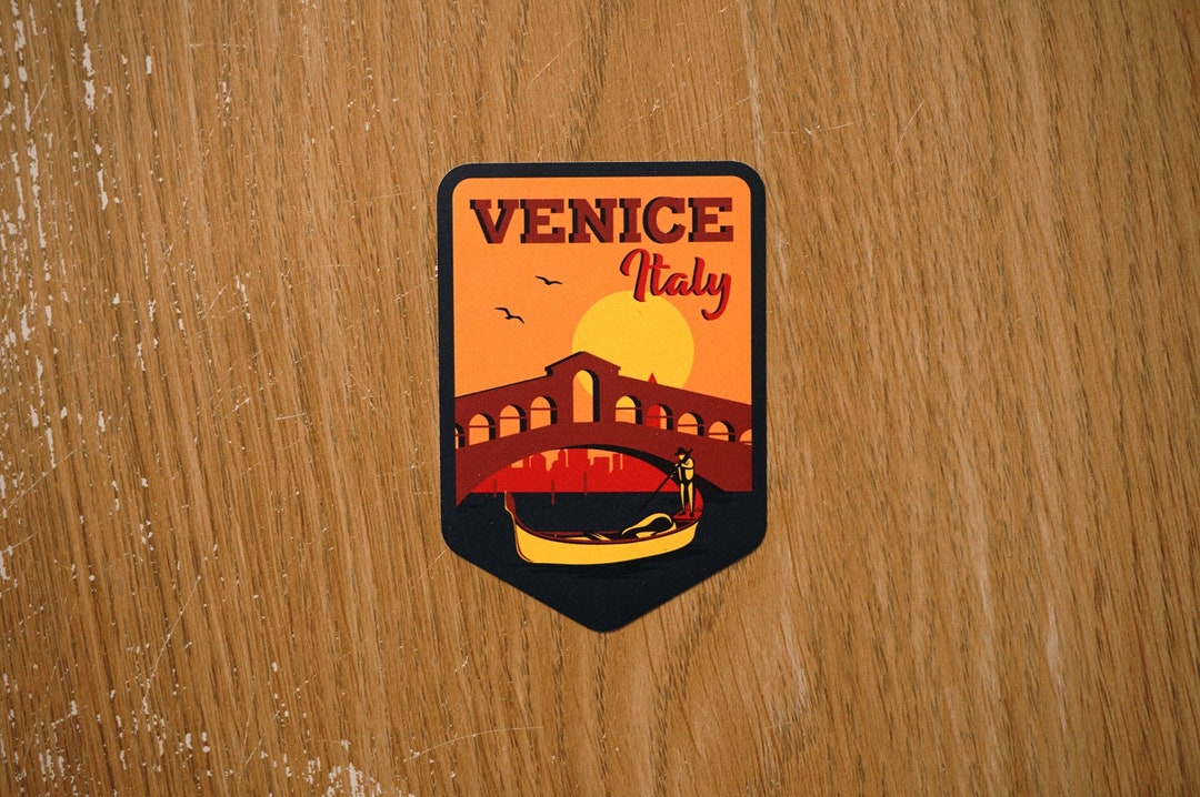 Venice Italy Vinyl Sticker Decal, Scrapbook, Waterbottle, Luggage ...