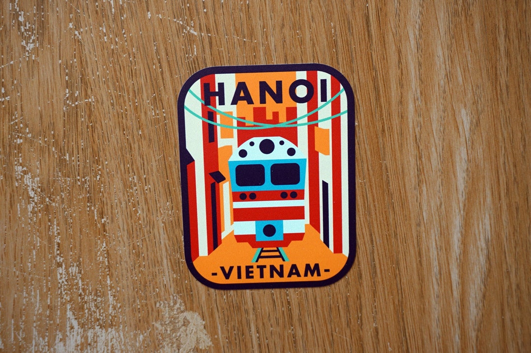 Hanoi Vietnam Vinyl Sticker Decal Luggage Laptop Notebook Journal Gift ...