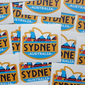 Sydney Australia Vinyl Sticker Decal Luggage Laptop Notebook Journal ...