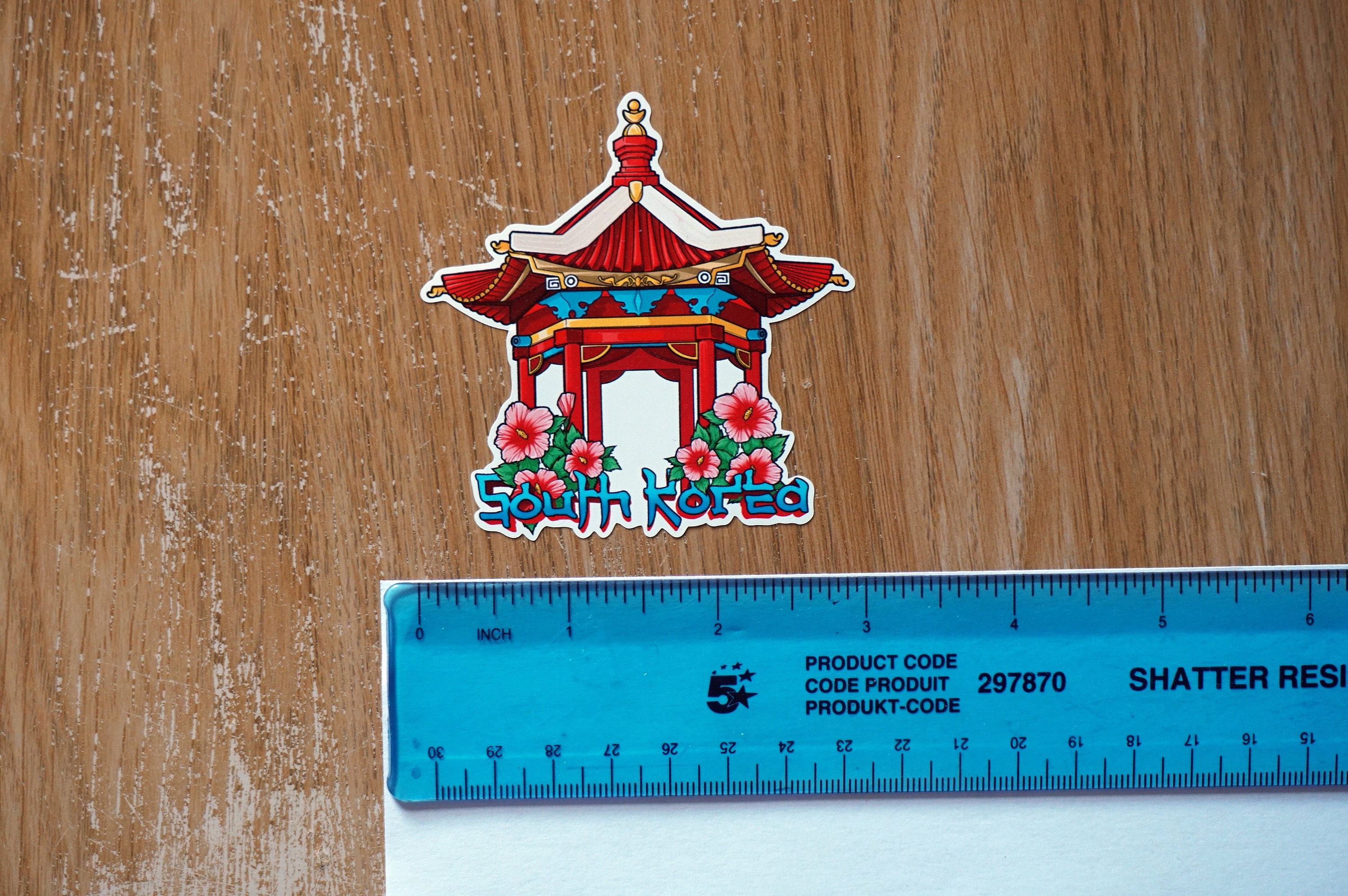 South Korea Vinyl Sticker Decal Luggage Laptop Notebook - Etsy UK