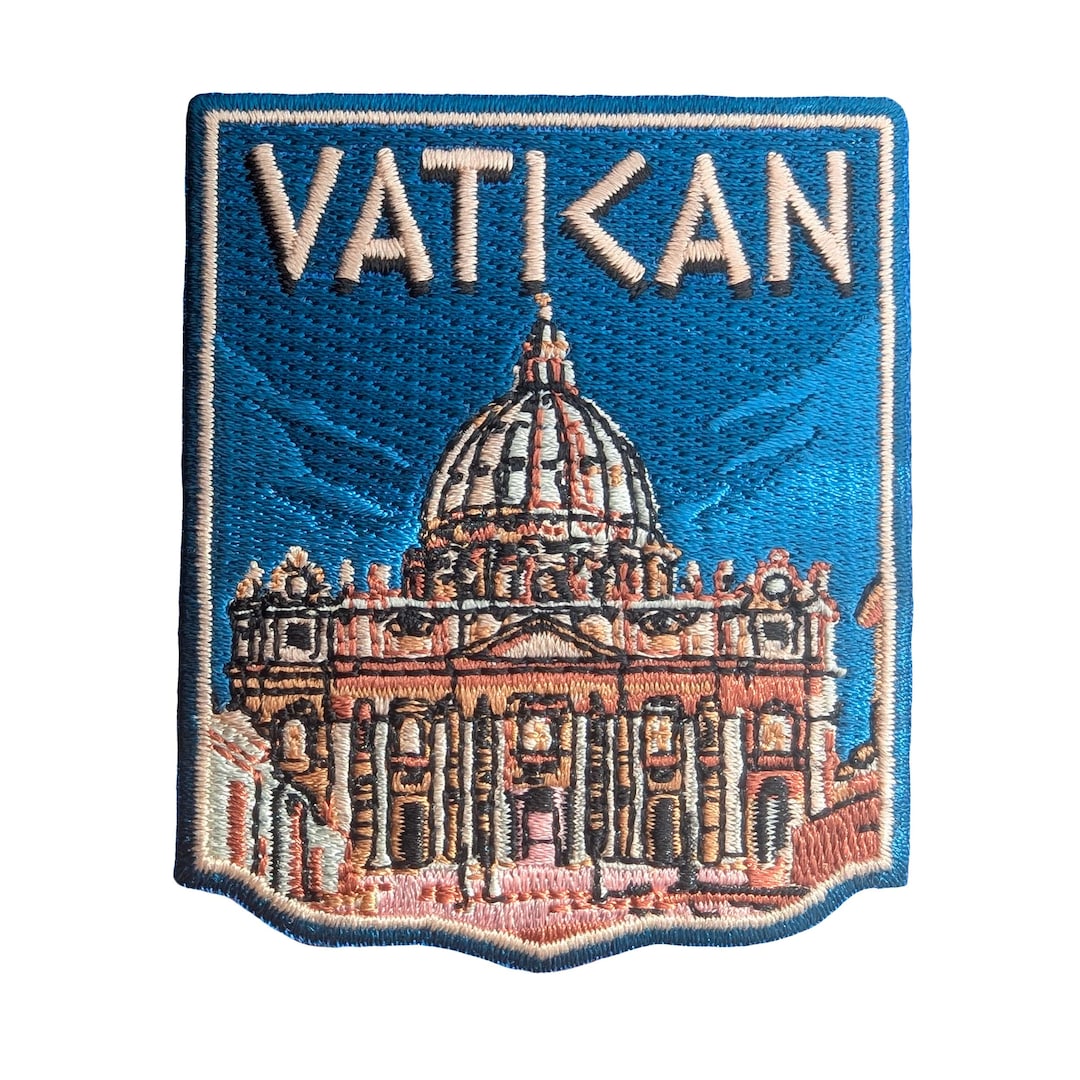Vatican 3" Travel Patch Embroidered Iron on Sew Badge Souvenir Flag ...