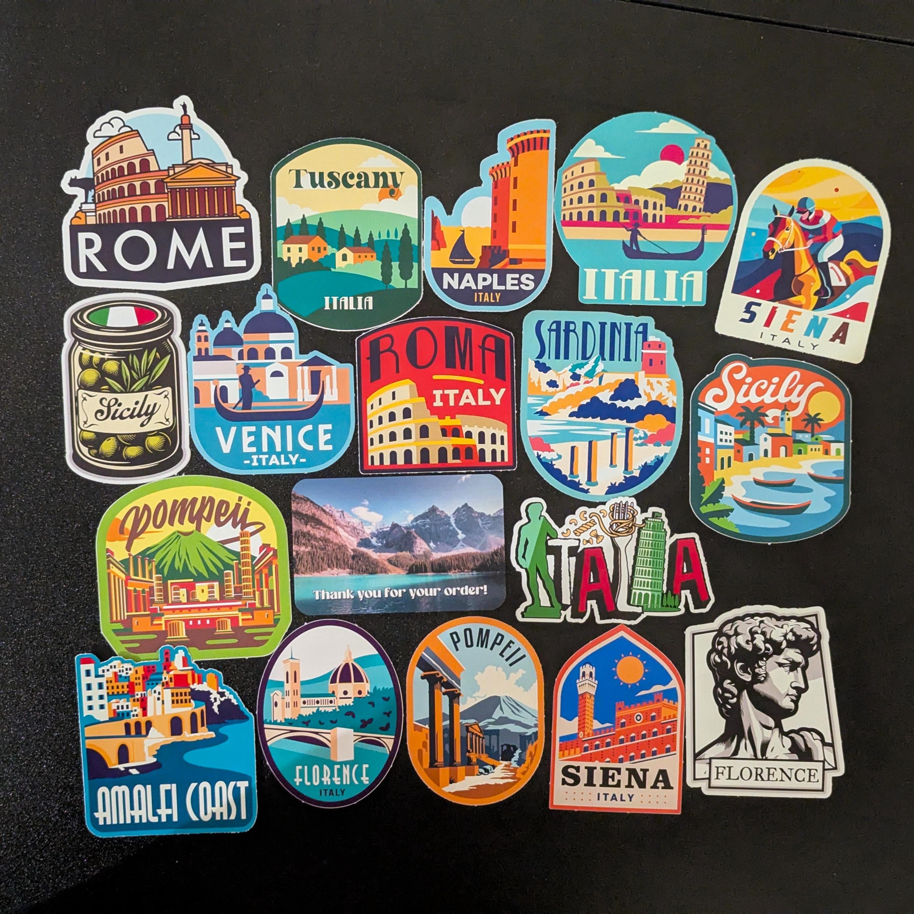 Rome Italy 3" Vinyl Sticker Decal for Luggage, Waterbottle Laptop ...