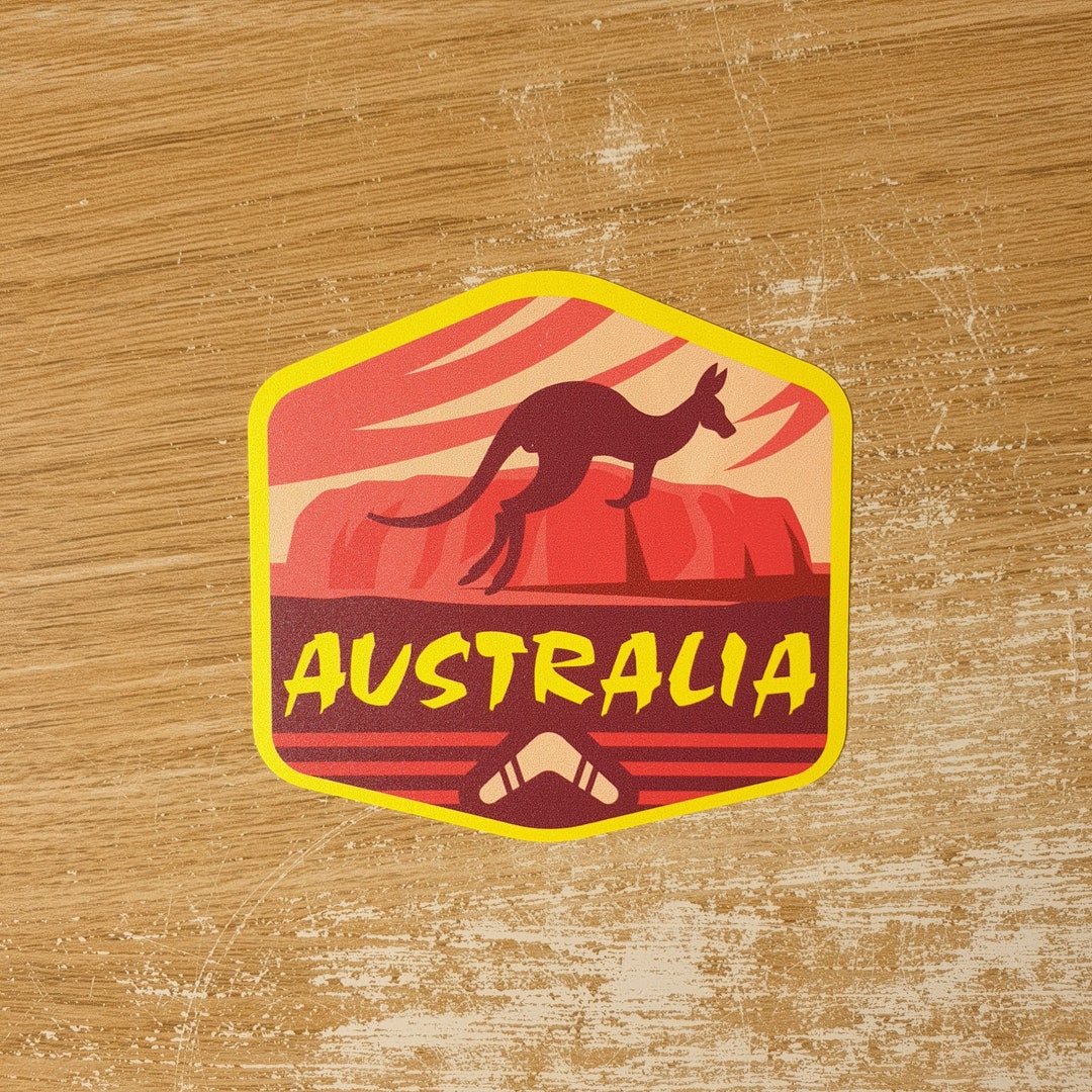 Australia Vinyl Sticker Decal Luggage Laptop Notebook Journal Gift ...