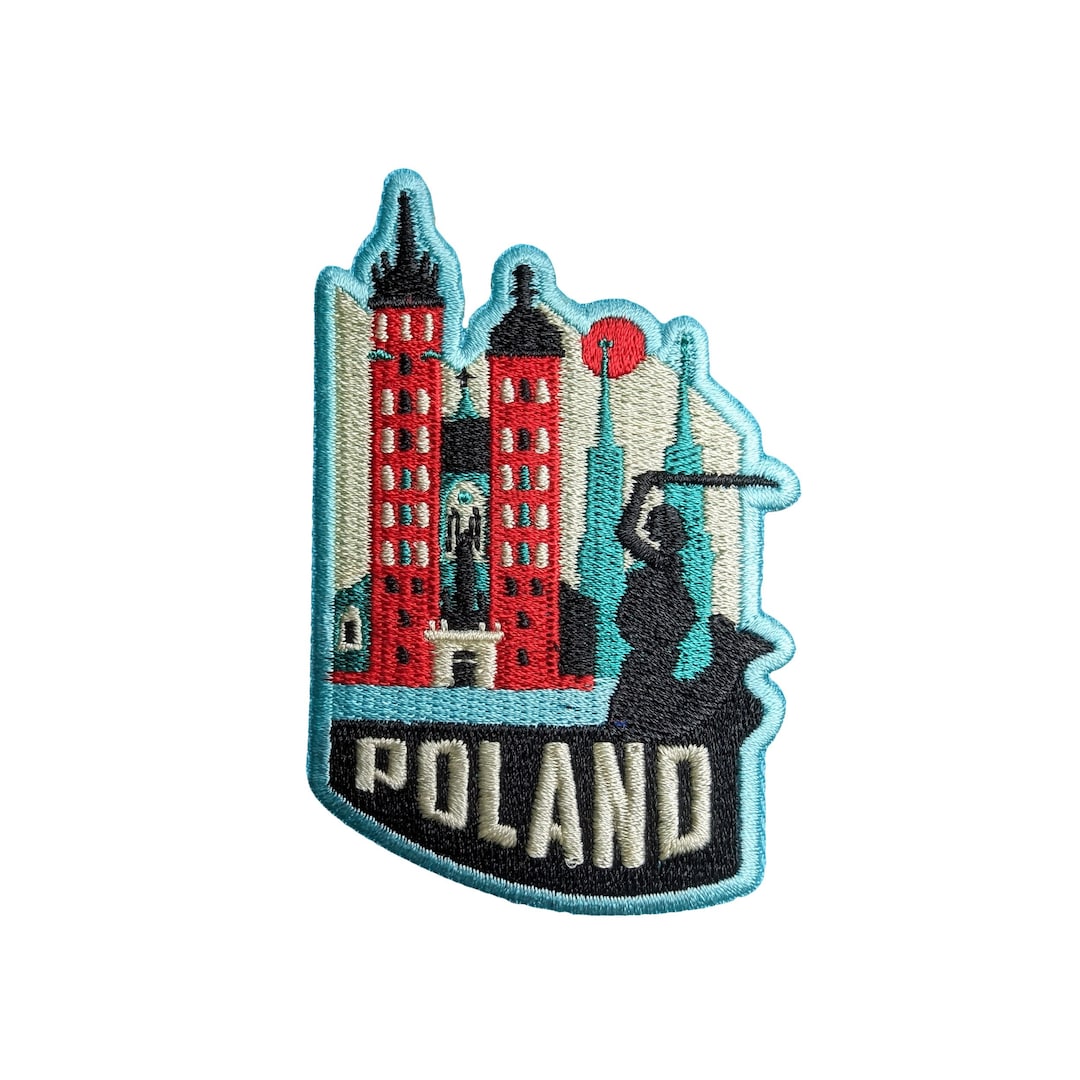 Poland Travel Patch Embroidered Iron on Sew on Badge Souvenir Applique ...