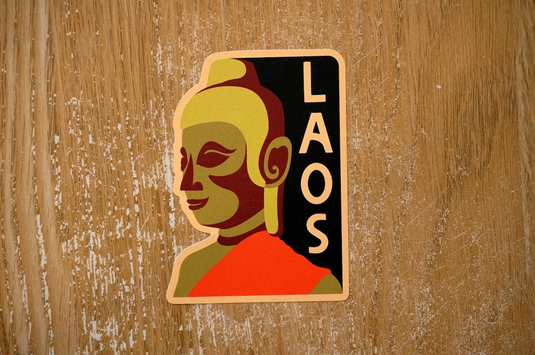 Laos Vinyl Sticker Decal, Scrapbook, Water Bottle, Luggage, Laptop ...