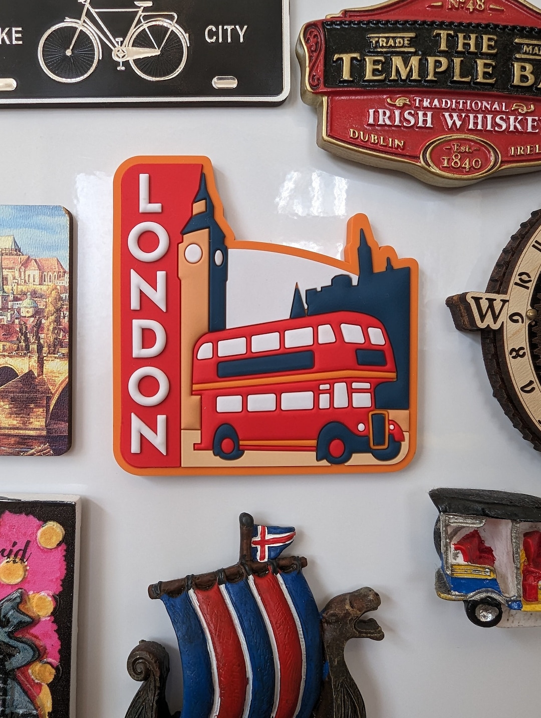London UK Fridge Magnet, 3D, PVC, Shelf Display, Magnetic, Kitchen ...