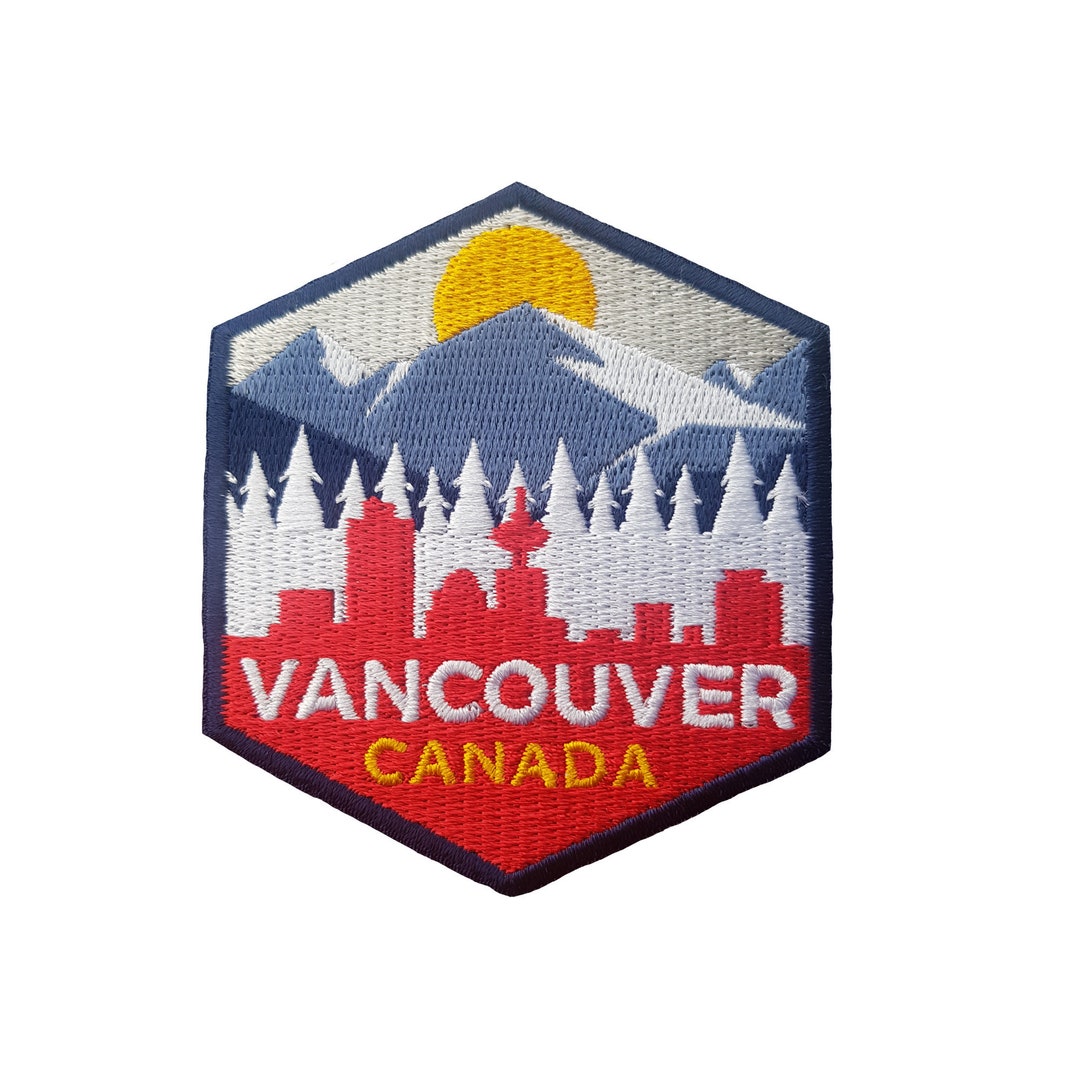 Vancouver, Canada Travel Patch Embroidered Iron on Sew on Badge ...