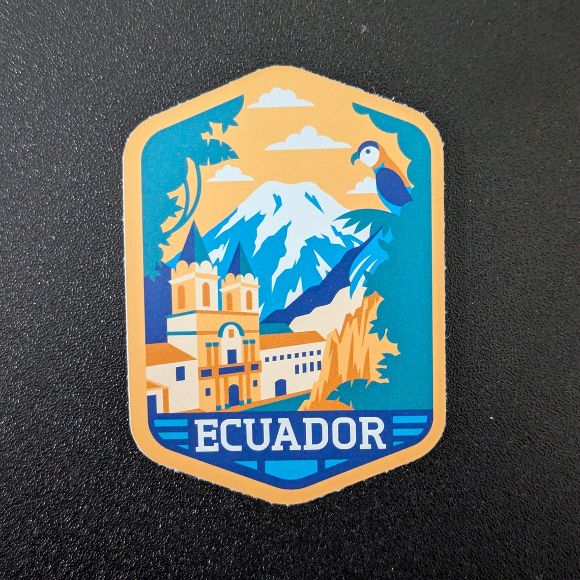 Ecuador 3" Vinyl Sticker Decal for Luggage, Waterbottle Laptop ...