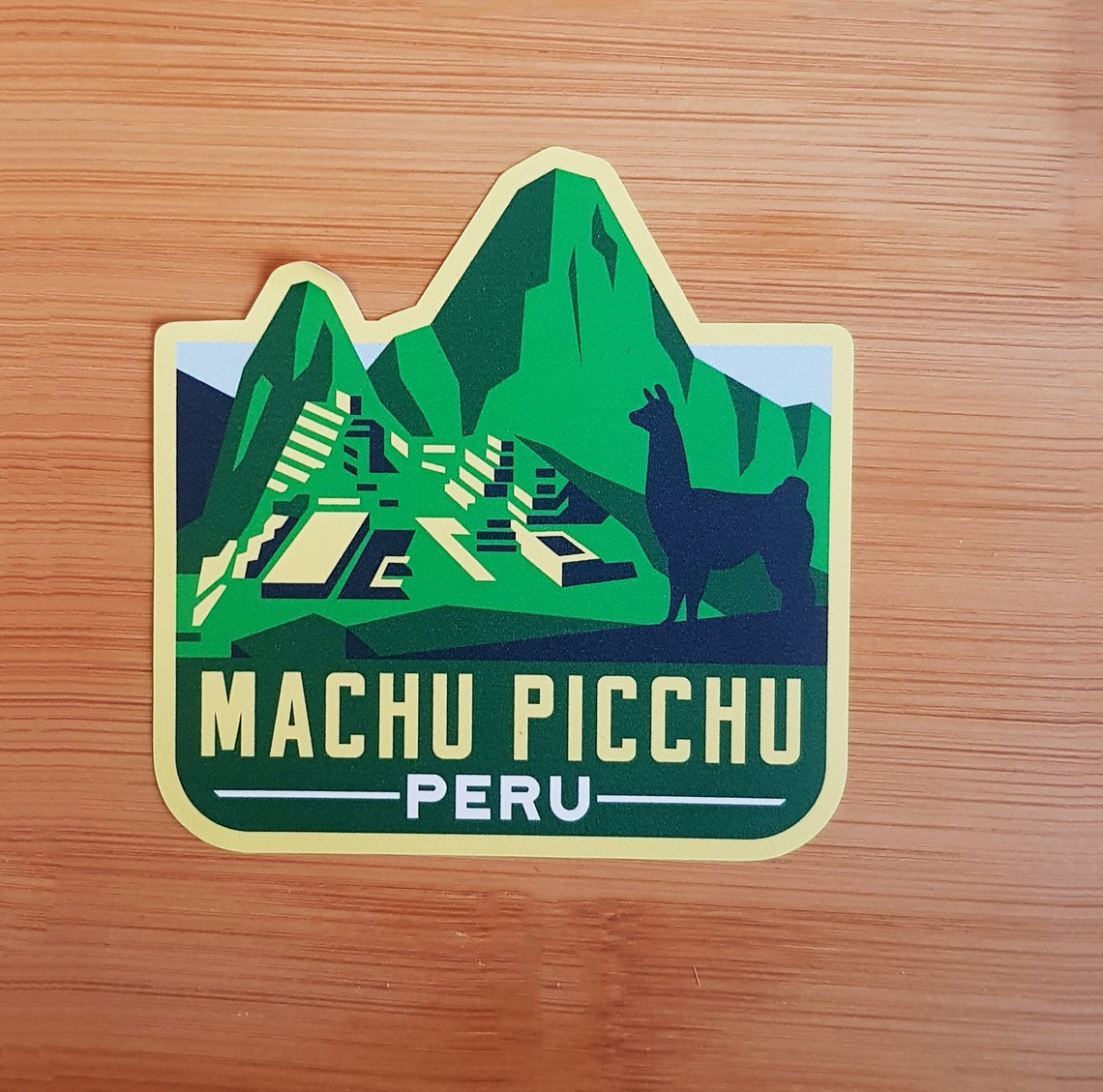 Machu Picchu, Peru, Vinyl Sticker, Travel Diary, Luggage Decal, Laptop ...
