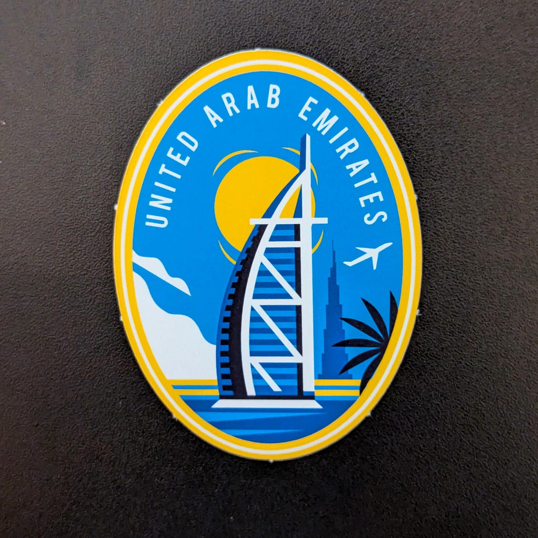 Dubai UAE 3" Vinyl Sticker Decal for Luggage, Waterbottle Laptop ...